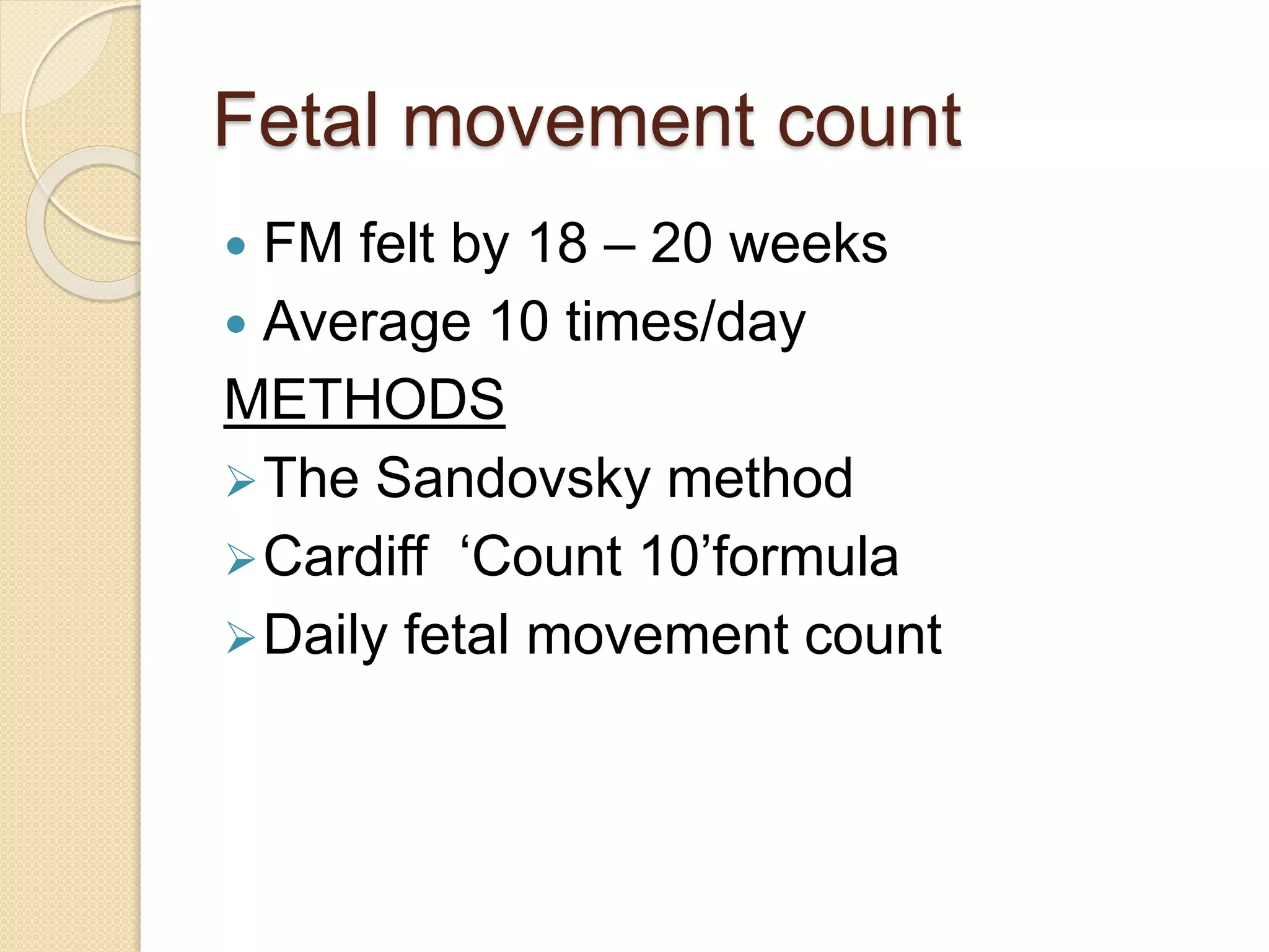 biophysical assessment of fetus | PPTX