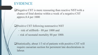 antenatal assessment of Fetal wellbeing | PPTX