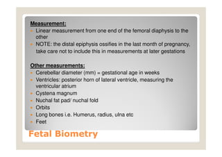 Fetal biometry | PDF