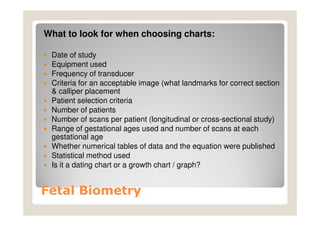 Fetal biometry | PDF