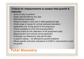 Fetal biometry | PDF