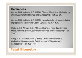Fetal biometry | PDF