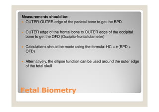 Fetal biometry | PDF
