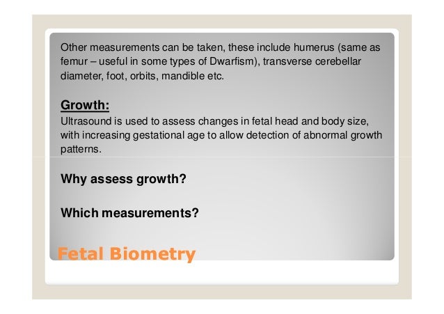 Fetal biometry