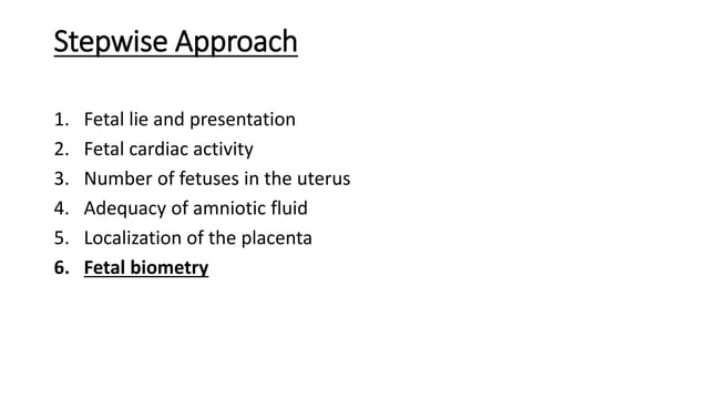 Fetal biometry parameters lk | PPTX | Pregnancy | Reproductive Health
