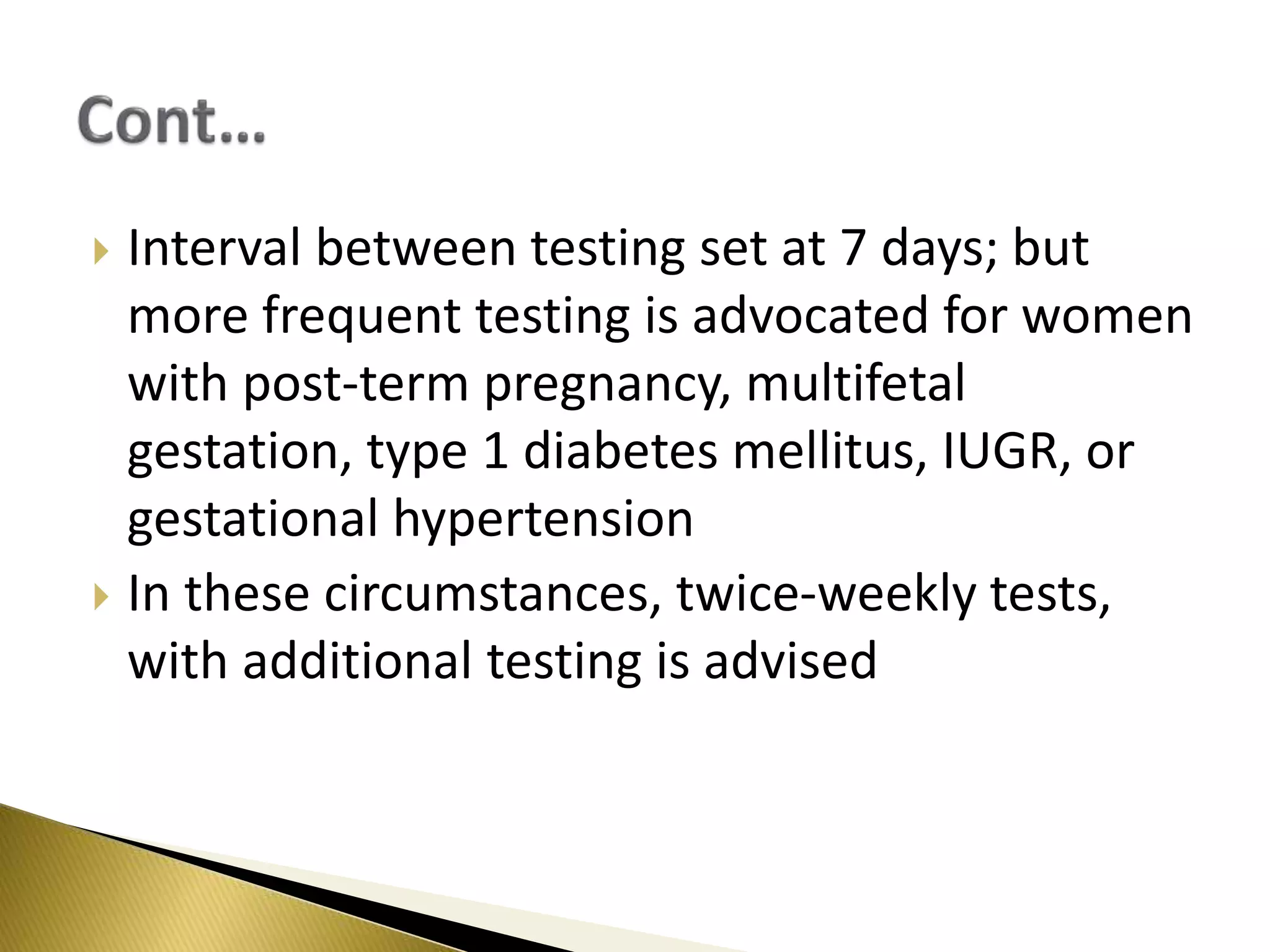 Fetal biophysical profile | PPTX