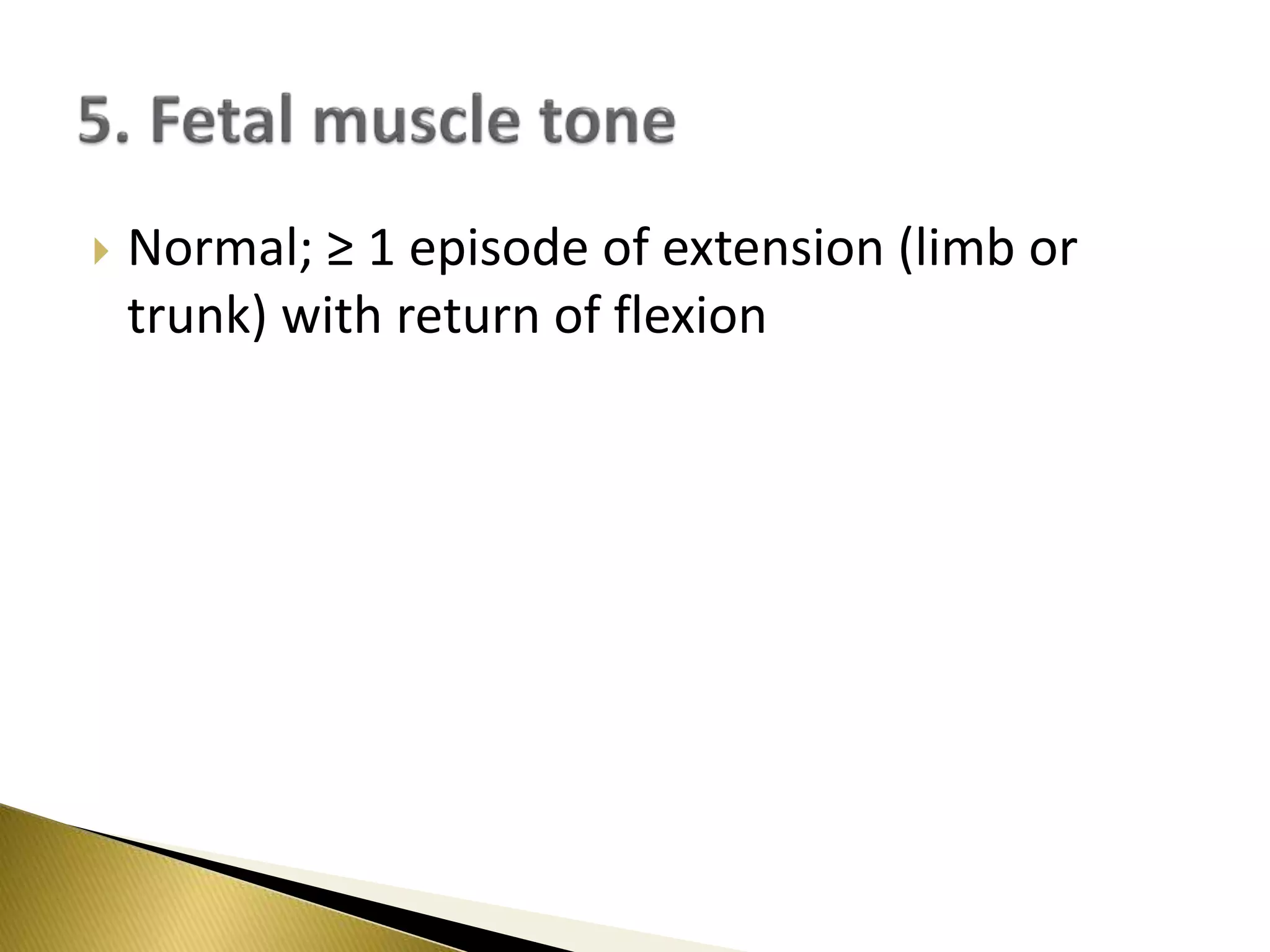 Fetal biophysical profile | PPTX
