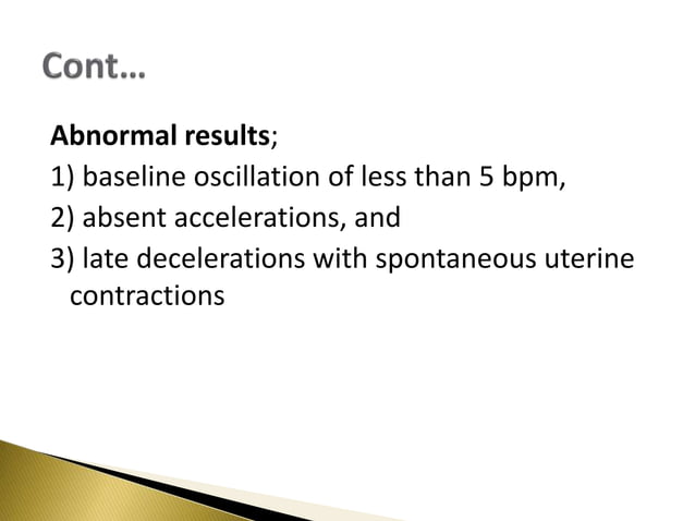Fetal biophysical profile | PPTX