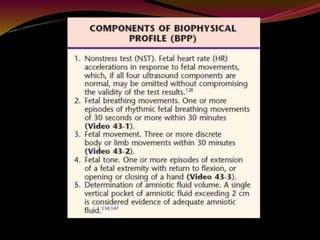 Fetal biophysical profile | PPTX