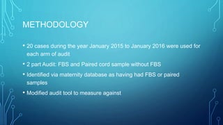 Fetal blood sampling and cord gases | PPTX