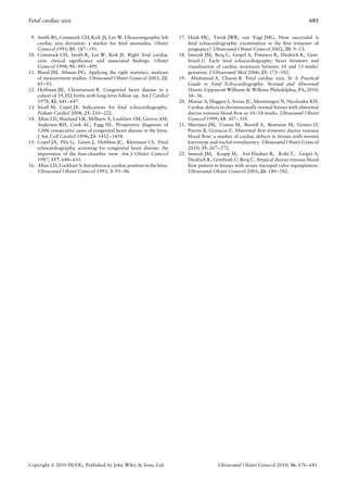 Fetal cardiac axis in 1st trimester | PDF | Pregnancy | Reproductive Health