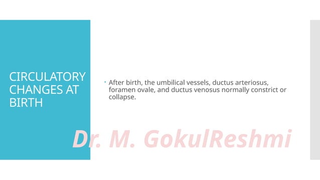 FETAL CIRCULATION - fetomaternal circulation | PPTX | Pregnancy ...