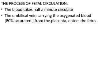fetal circulation for the basic point of view | PPT