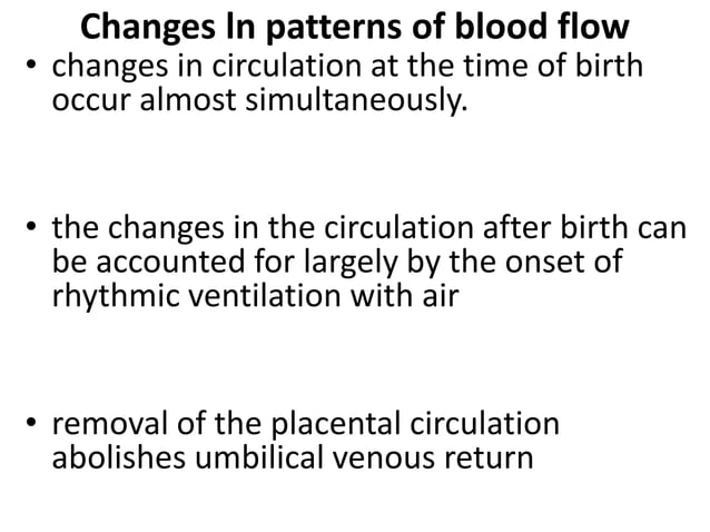 Fetal circulation & changes occurring at birth | PPTX