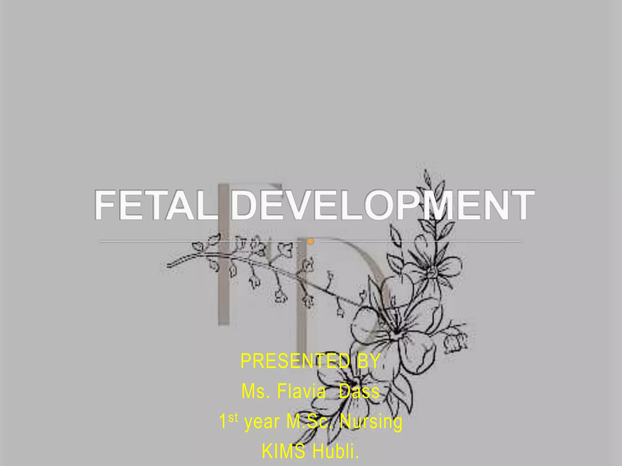 Fetal development | PPTX