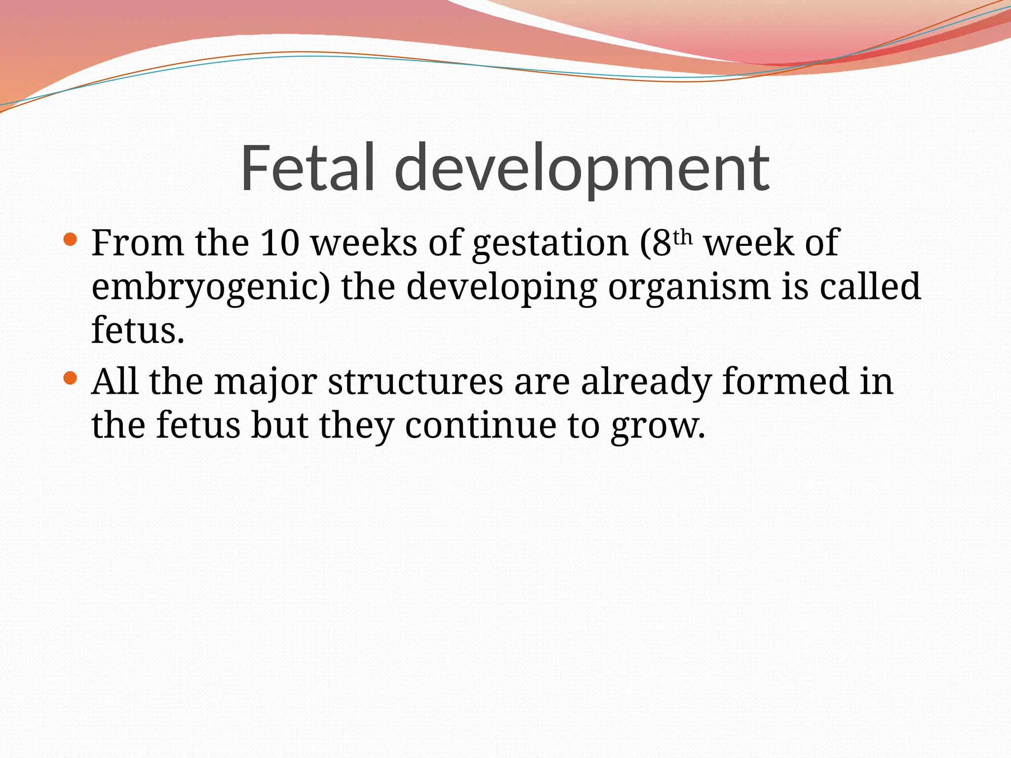 fetaldevelopment mbbs powerpoint ppt free | PPTX