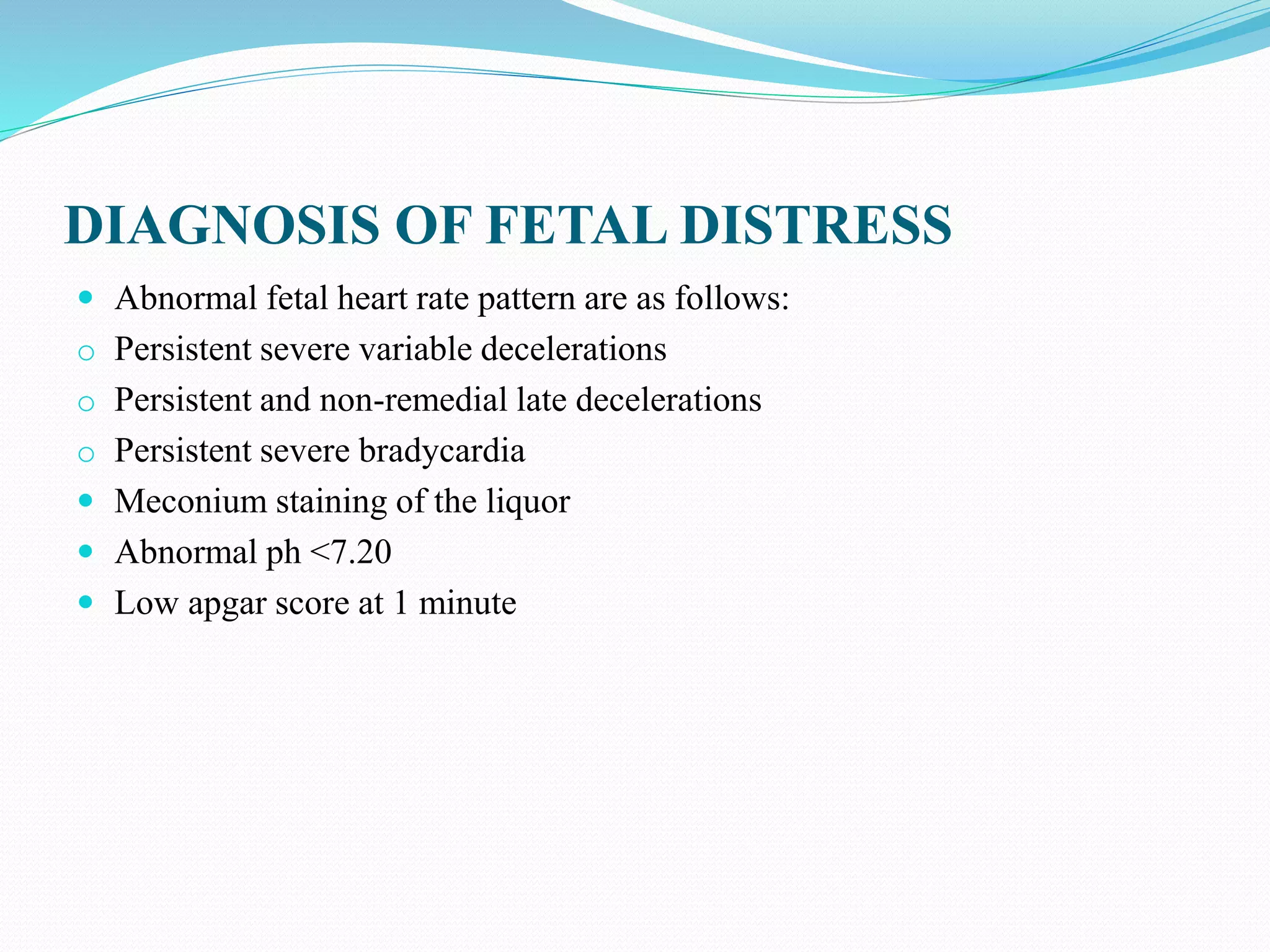 Fetal distress | PPTX | Pregnancy | Reproductive Health