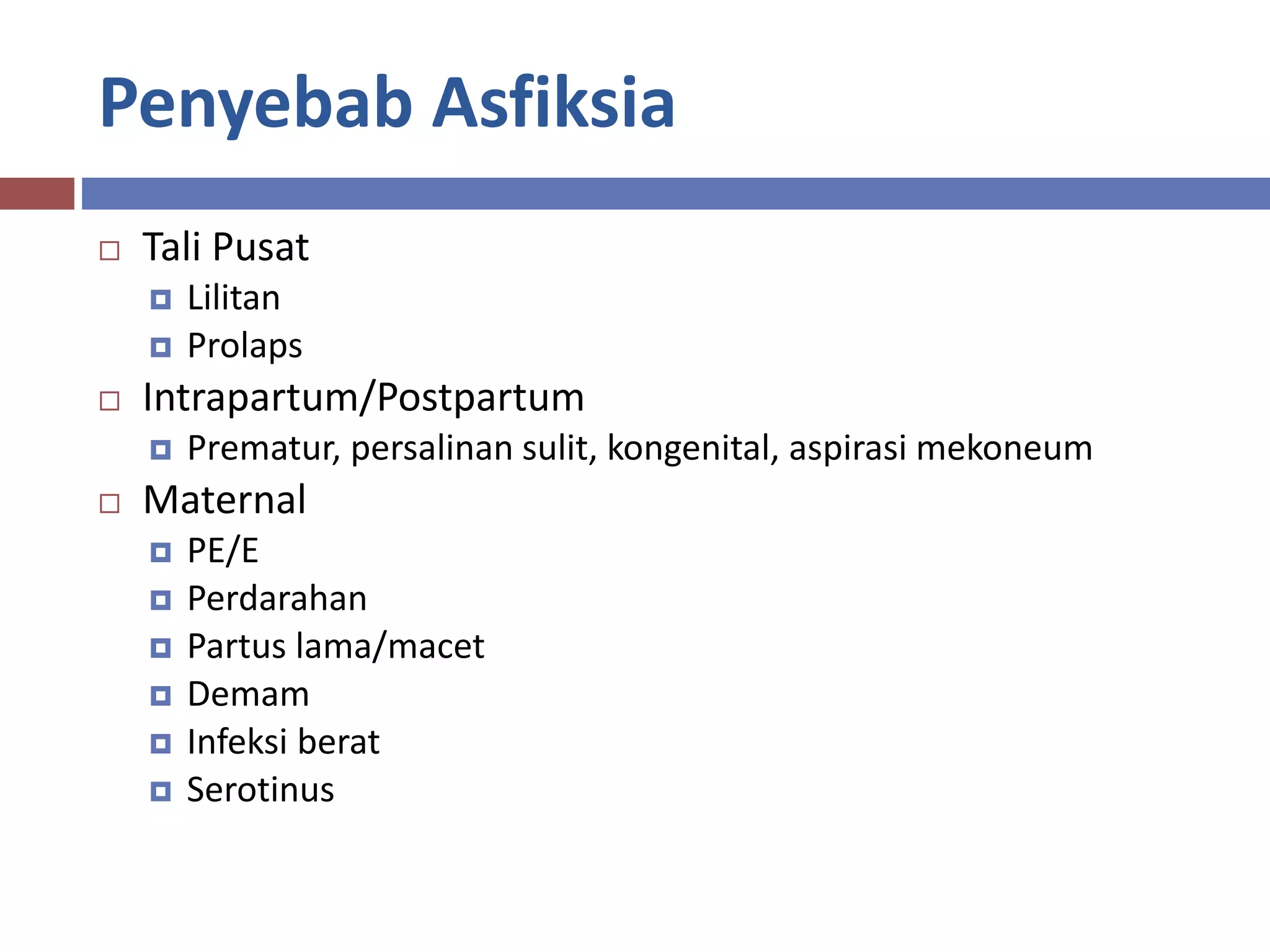 Fetal distress dan asfiksia neonatorum | PPTX