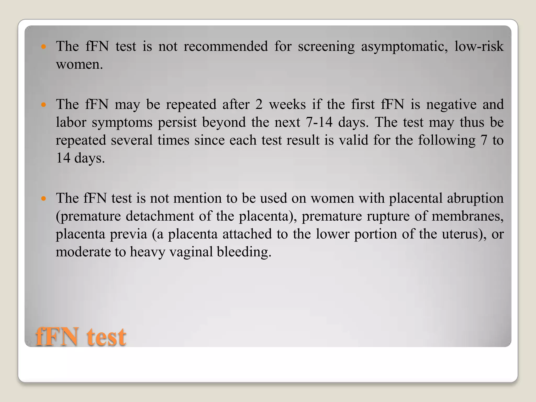 Fetal fibronectin | PPTX