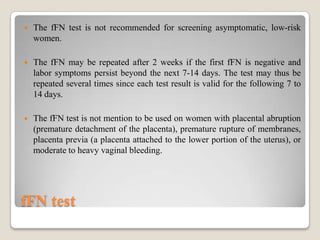 Fetal fibronectin | PPTX