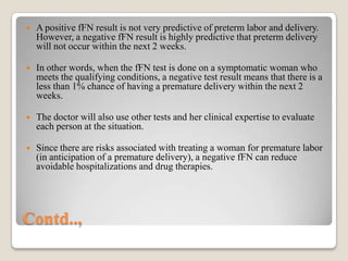 Fetal fibronectin | PPTX