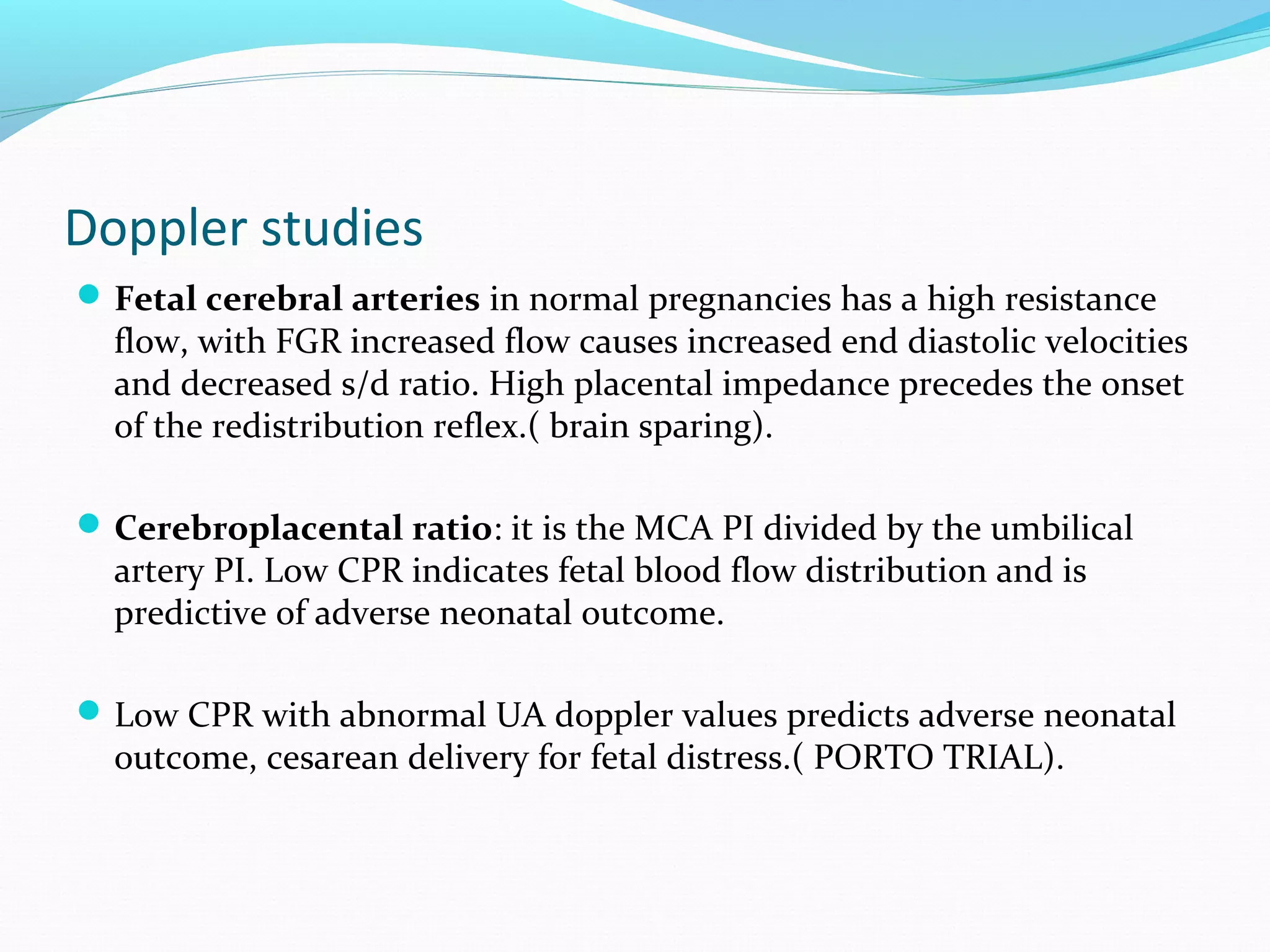 Fetal growth restriction:Evidence based management 2018 | PPT
