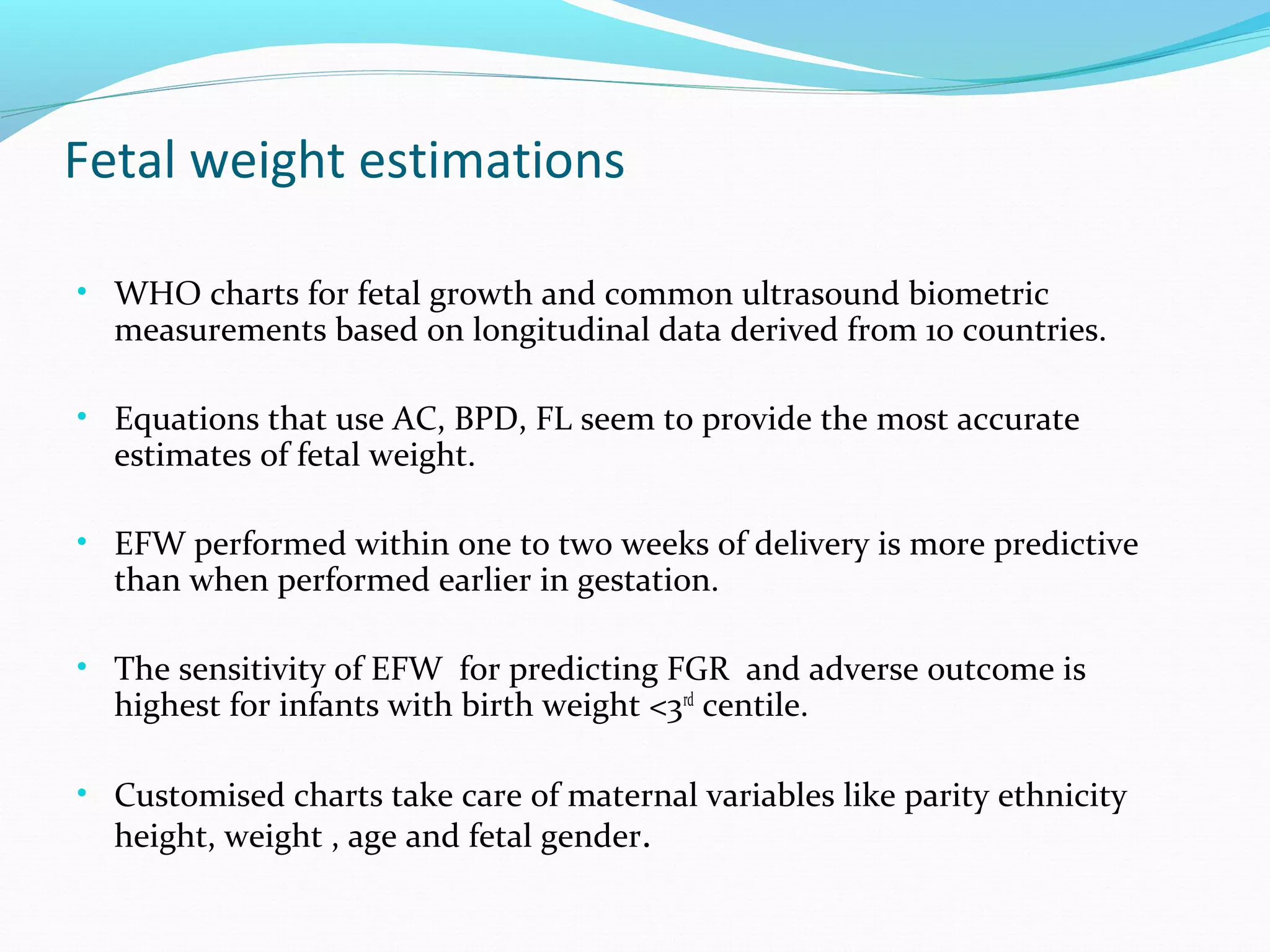 Fetal growth restriction:Evidence based management 2018 | PPT