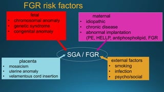 FETAL GROWTH RESTRICTION RADIOLOGY PRESENTATION | PPTX