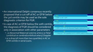 FETAL GROWTH RESTRICTION RADIOLOGY PRESENTATION | PPTX