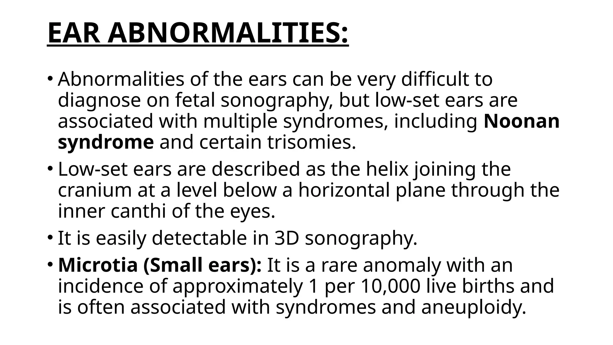 fetal head and neck imaging and spotters | PPTX