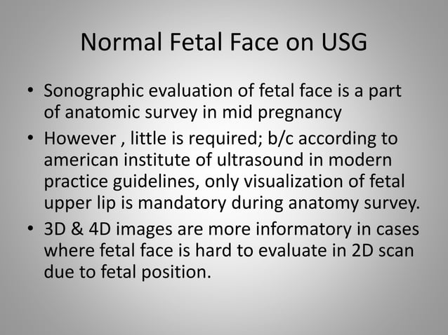 Fetal head & neck usg | PPTX | Pregnancy | Reproductive Health