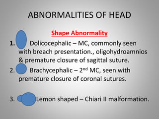 Fetal head & neck usg | PPTX
