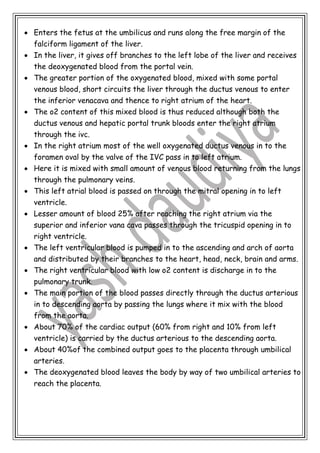 fetal heart circulation.pdf for gnm b.sc post basic b.sc students | PDF
