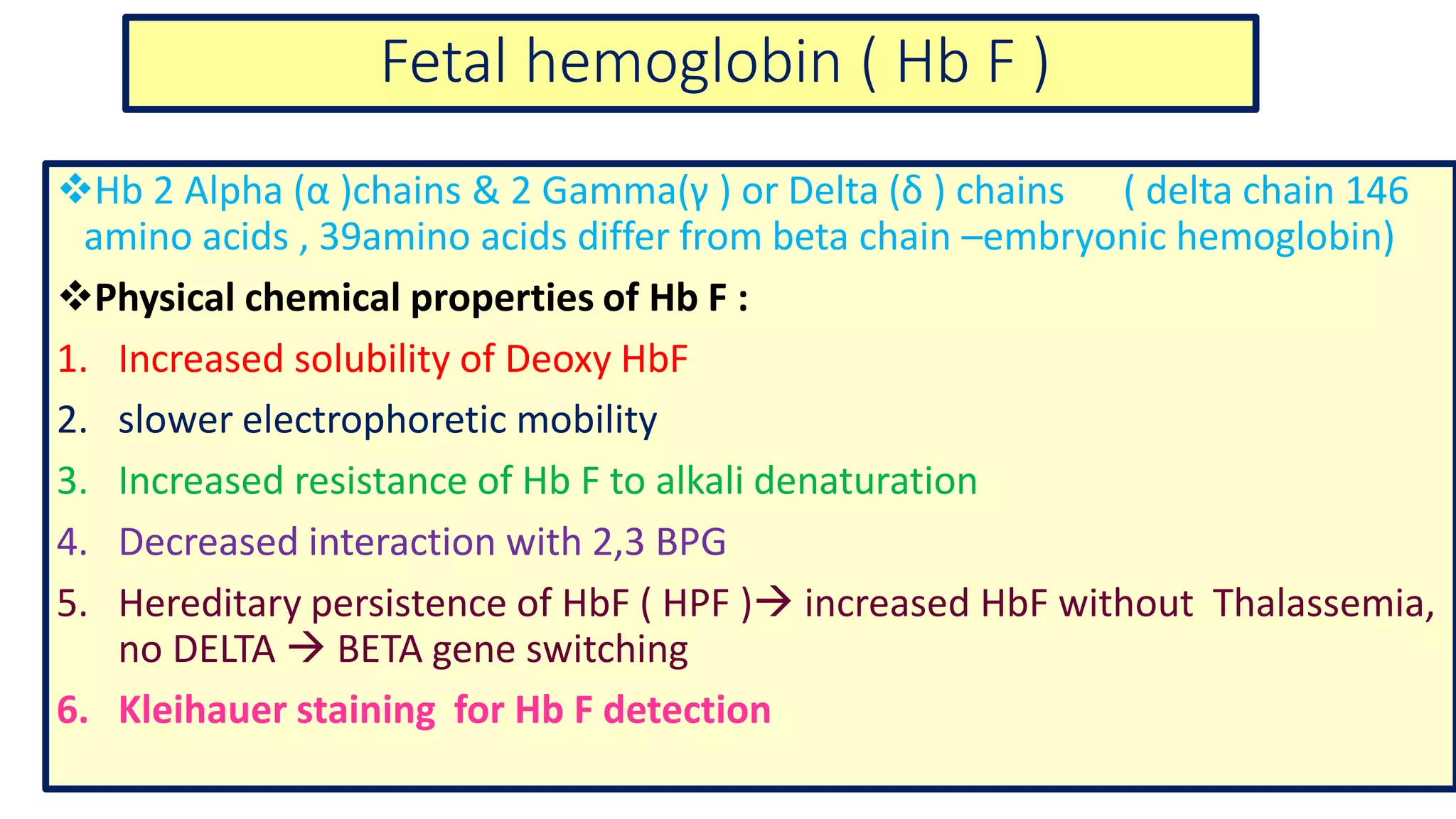 Fetal hemoglobin and rh incompatibility | PDF
