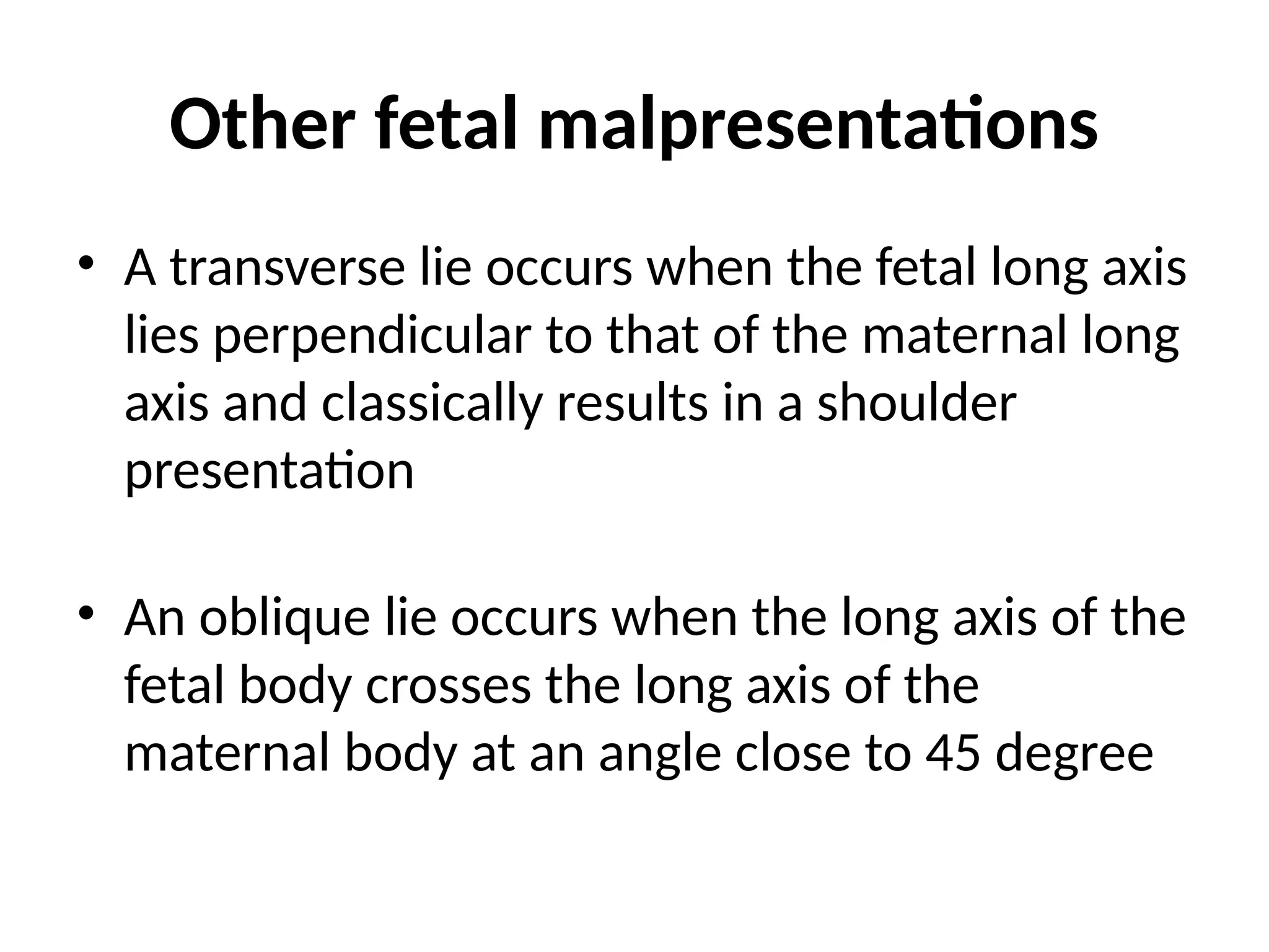 Academic presentation on Fetal malpresentation | PPTX