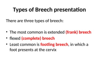 Academic presentation on Fetal malpresentation | PPTX