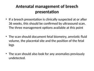Academic presentation on Fetal malpresentation | PPT