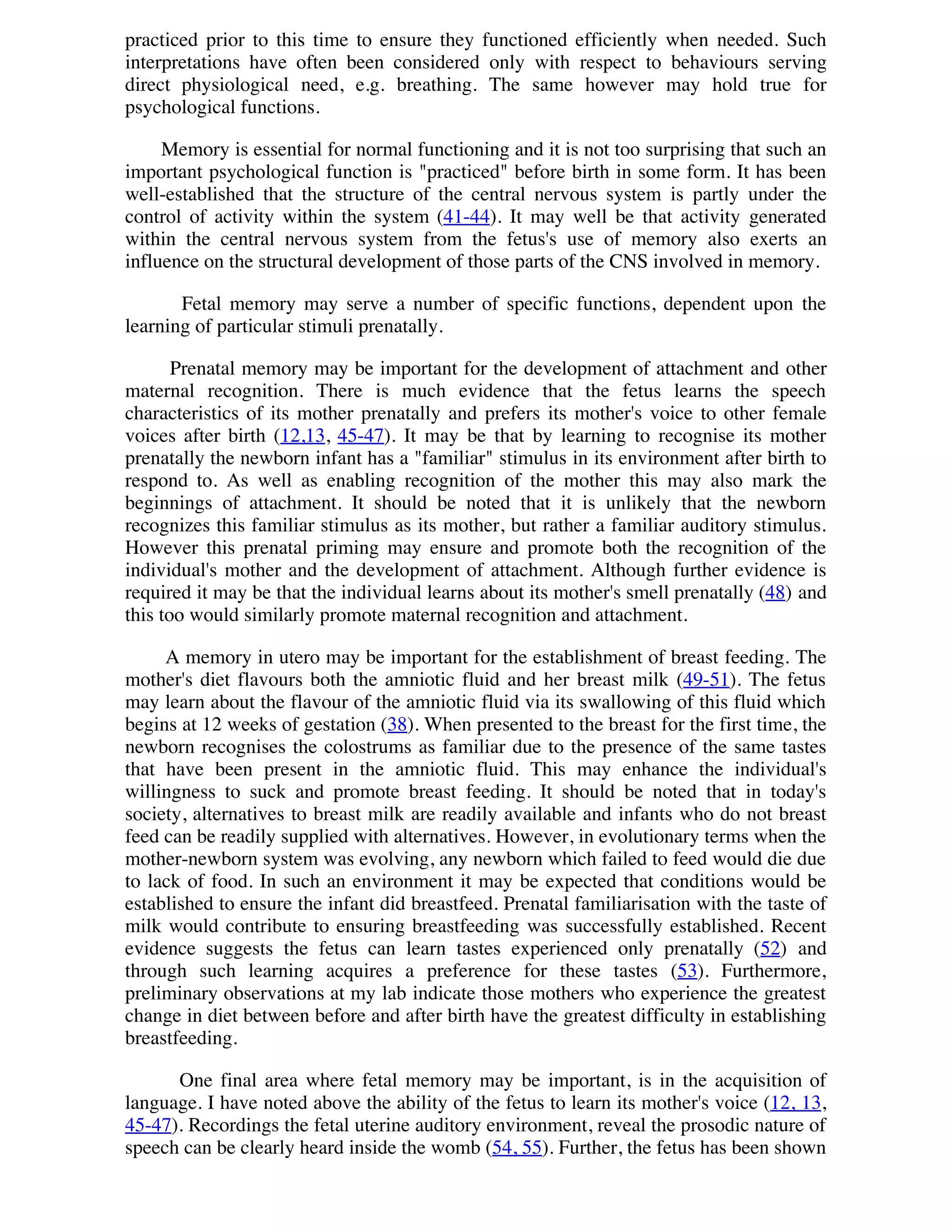 Fetal memory: does it exist | PDF