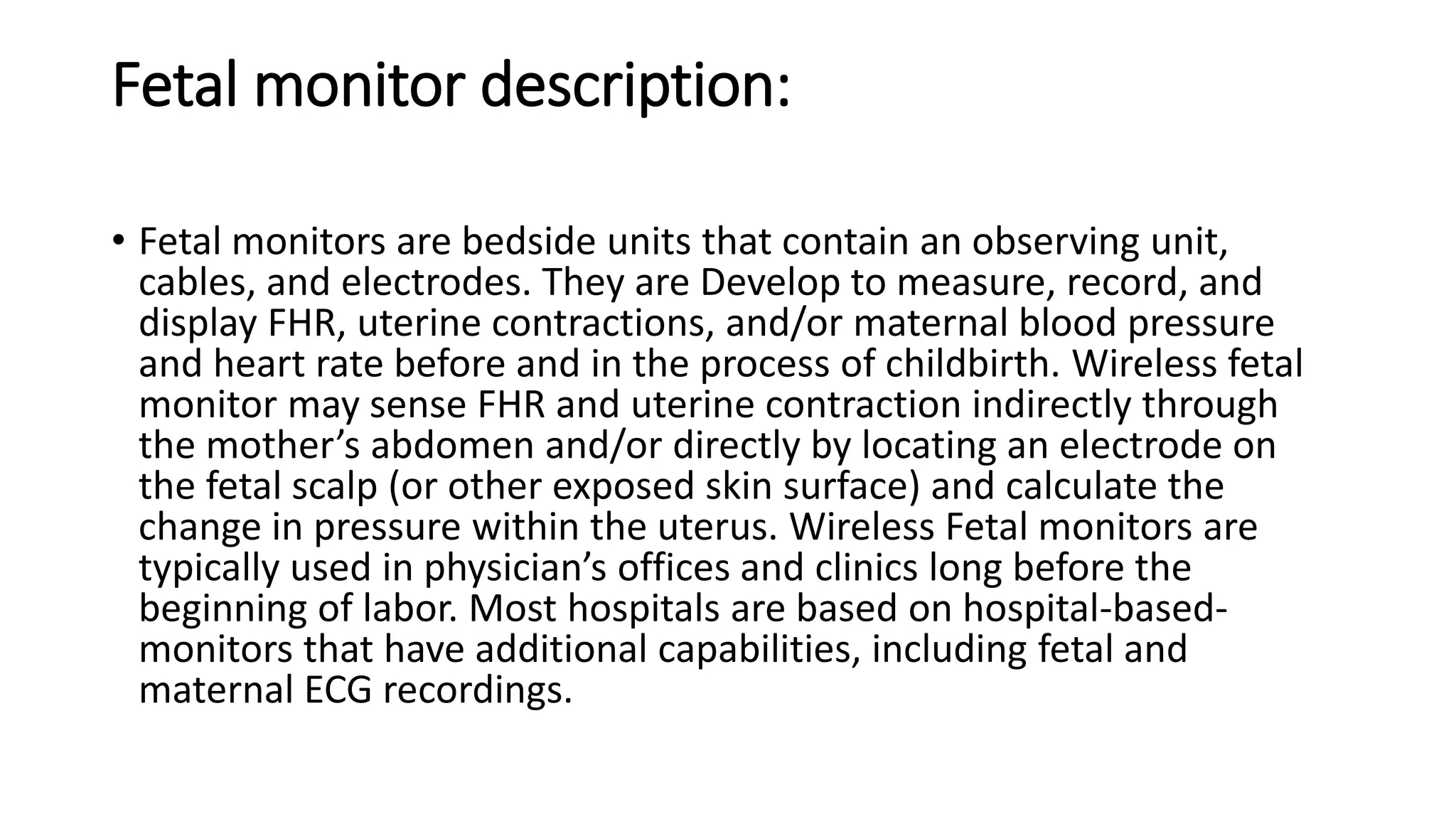 Fetal monitor | PPT