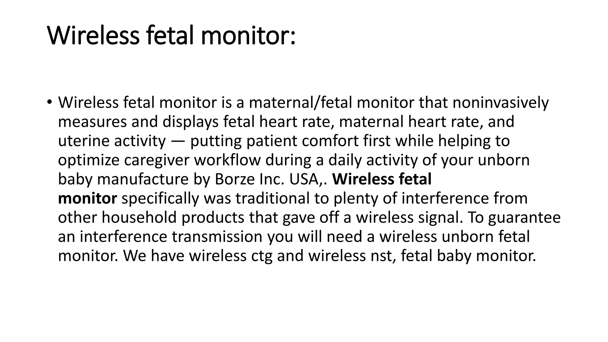 Fetal monitor | PPT