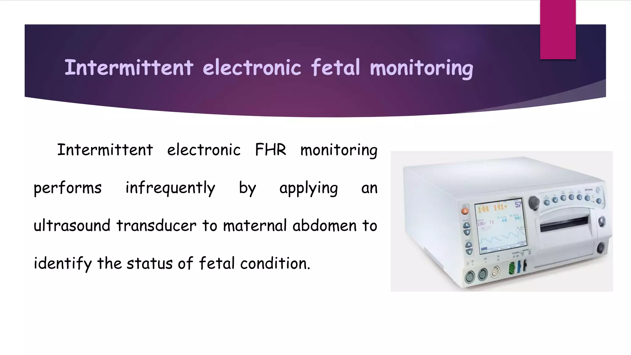 Types of Fetal monitoring | PPTX