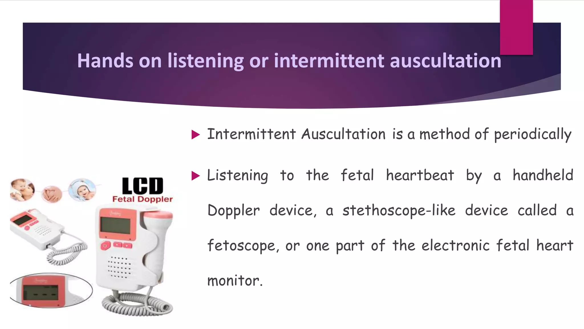 Types of Fetal monitoring | PPTX