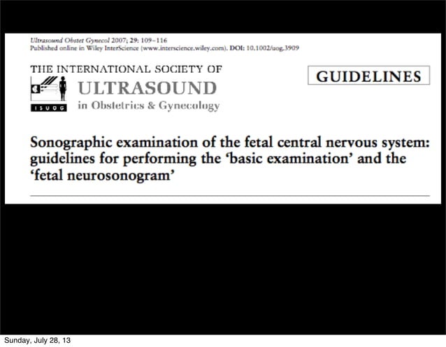 Fetal Neurosonogram | PDF