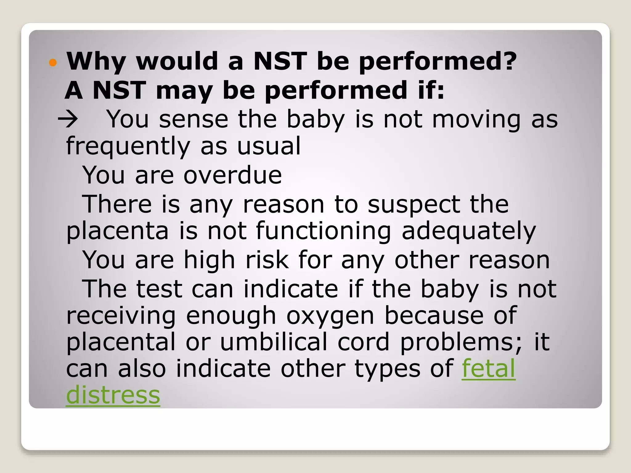 Fetal non stress test | PPTX