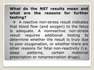 Fetal non stress test | PPTX
