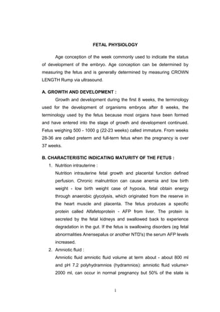 Fetal physiology | DOC