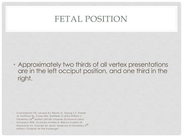 Fetal position | PDF