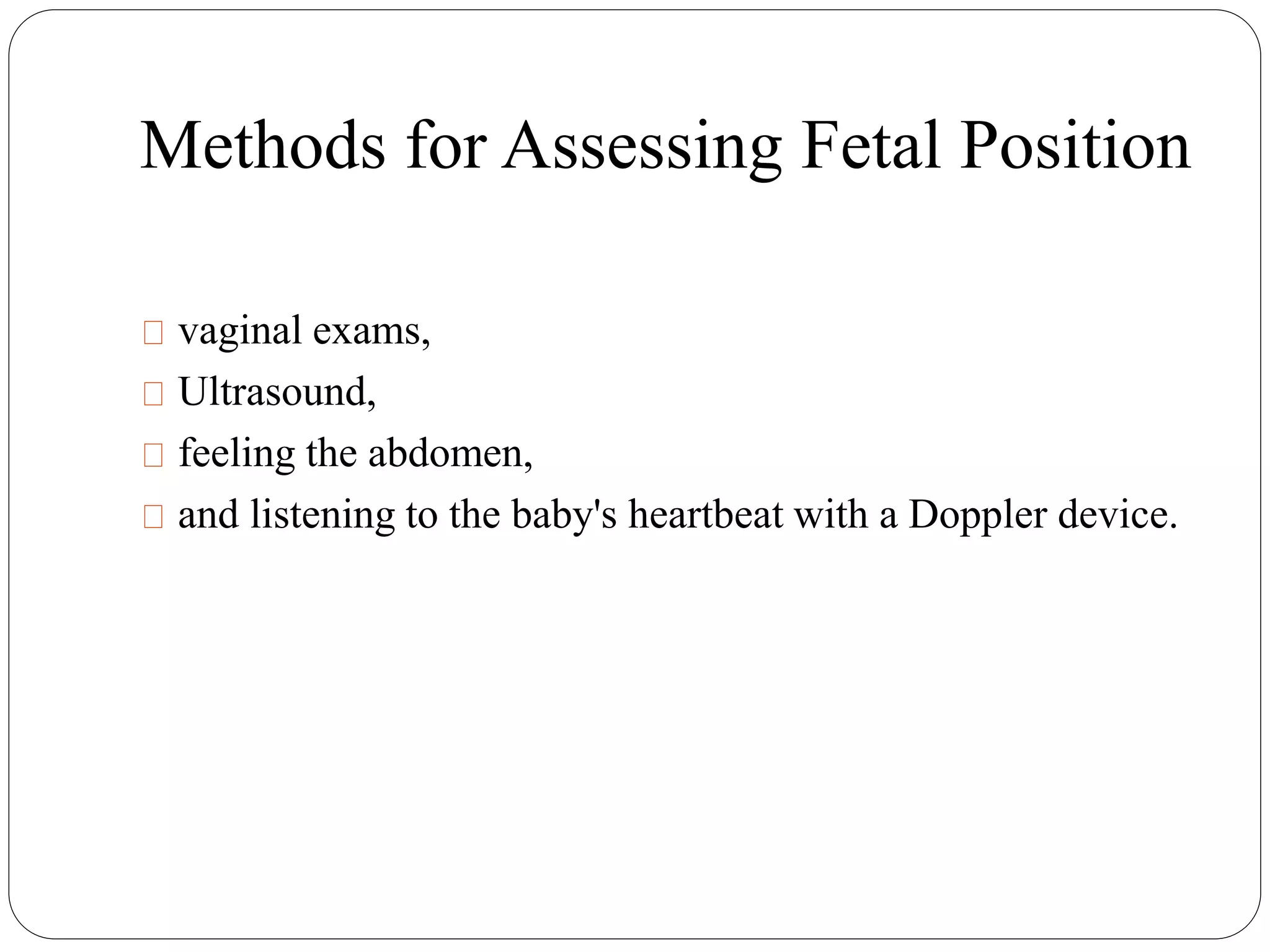 Fetal Presentation | PPTX