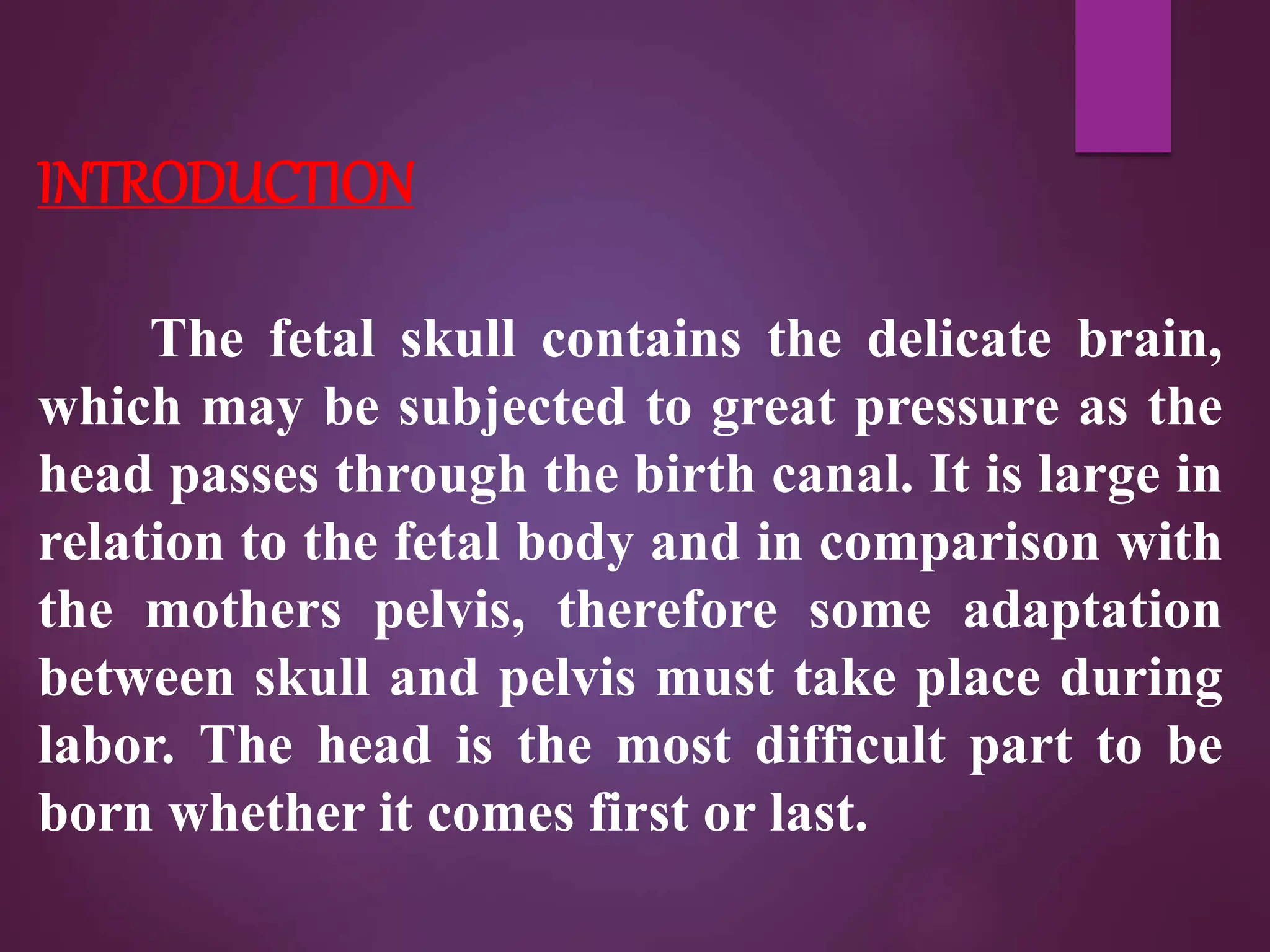 Fetal Skull obstetrics and gynecological | PPTX