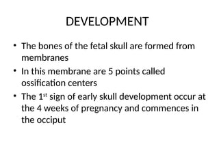 fetal skull....pptx notes on obstetrics nursing | PPTX